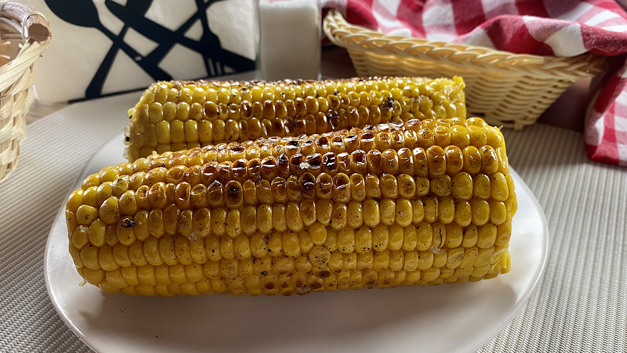 Mazorca de maíz a la plancha, lista en solo 5 minutos