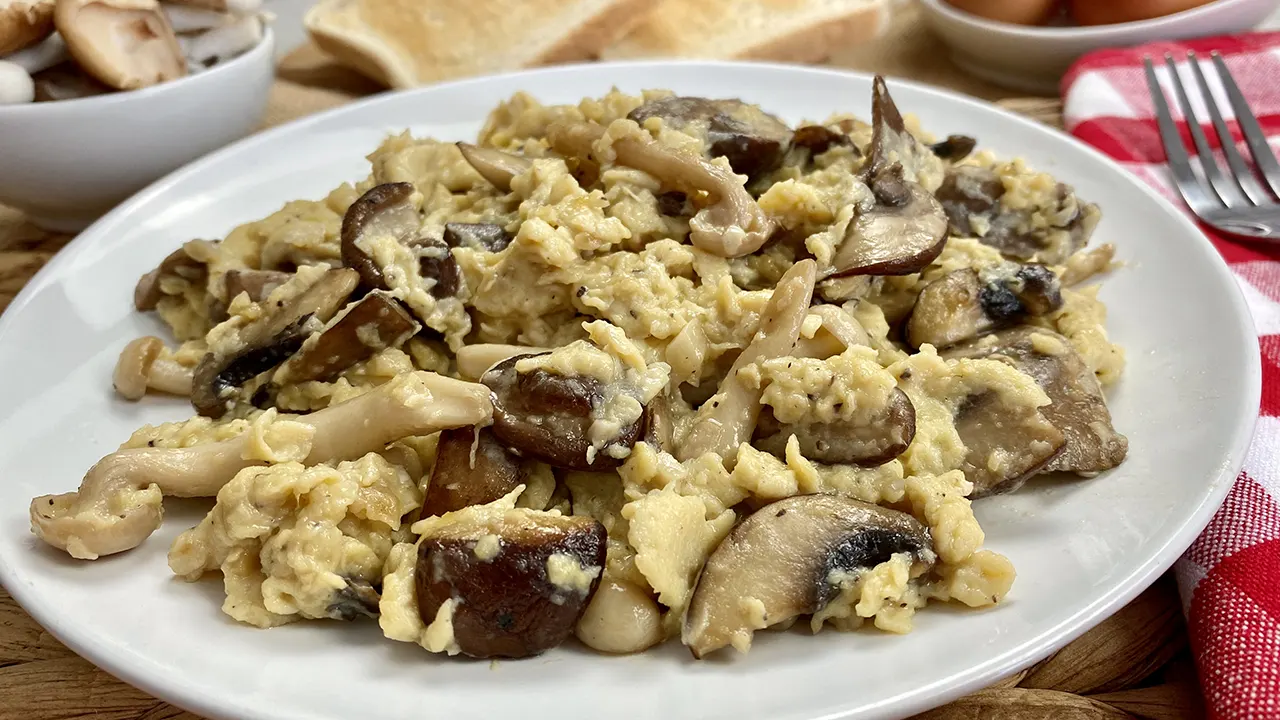 Revuelto de Setas, receta con videos paso a paso