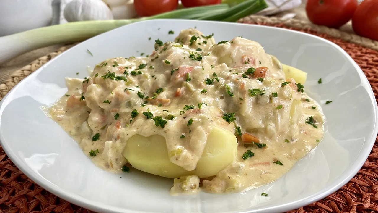 Papas chorreadas Colombianas, receta con videos paso a paso
